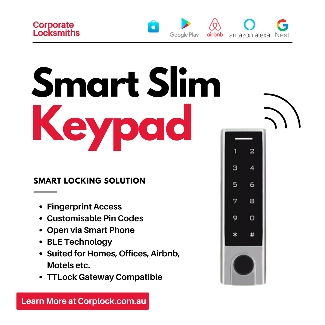 Smart IP66 Slim Fingerprint Keypad – Corporate Locksmiths